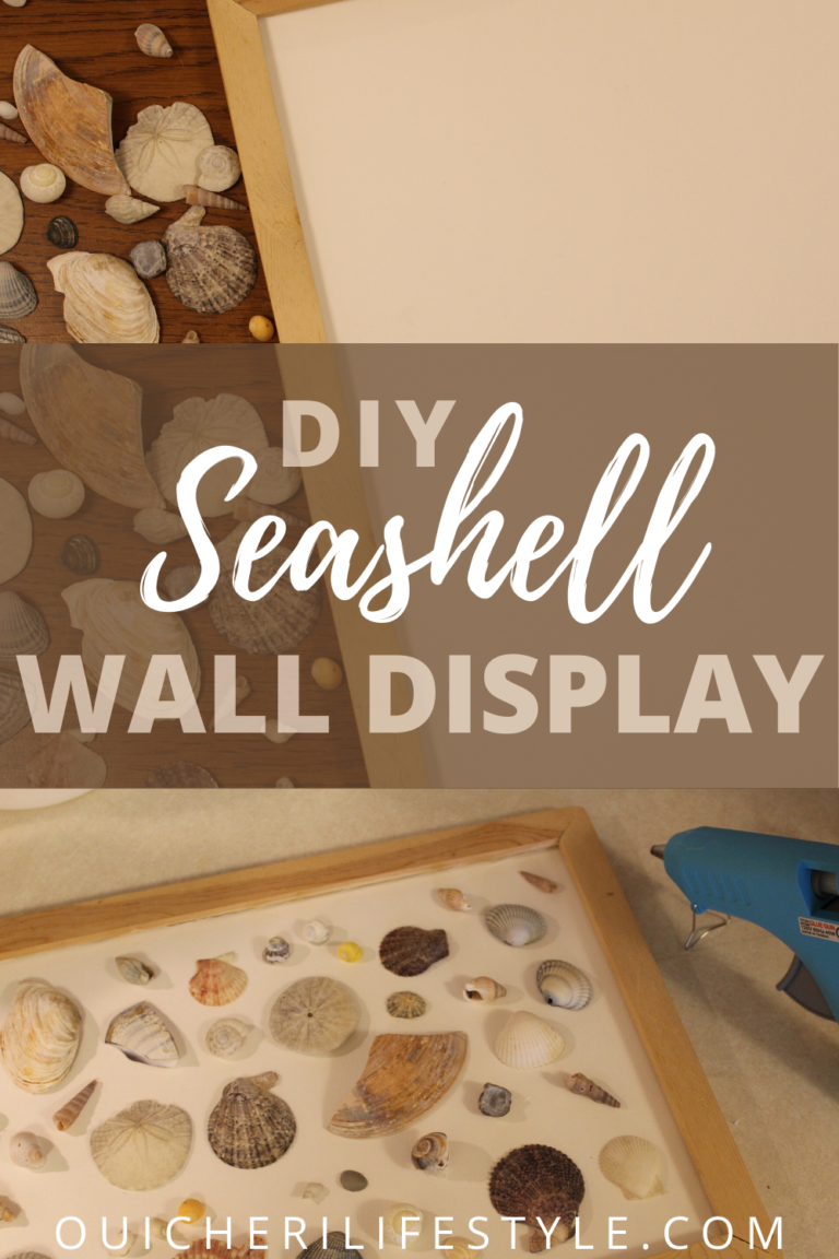 DIY Seashell Wall Art Craft- DIY Nature Display - Oui Chéri Lifestyle