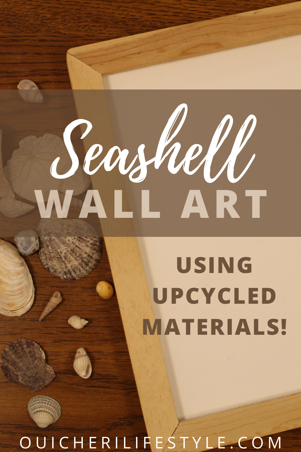 DIY Seashell Wall Art Craft- DIY Nature Display - Oui Chéri Lifestyle