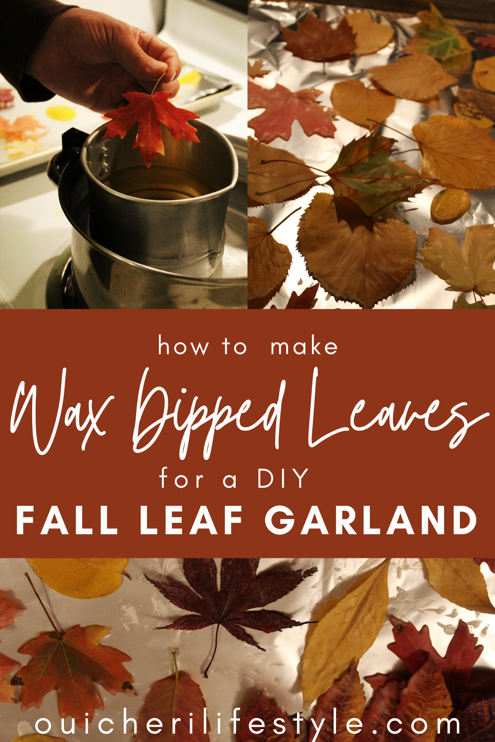 Wax-Dipped Fall Leaf Garland to Bring Nature into your Home - Oui Chéri ...